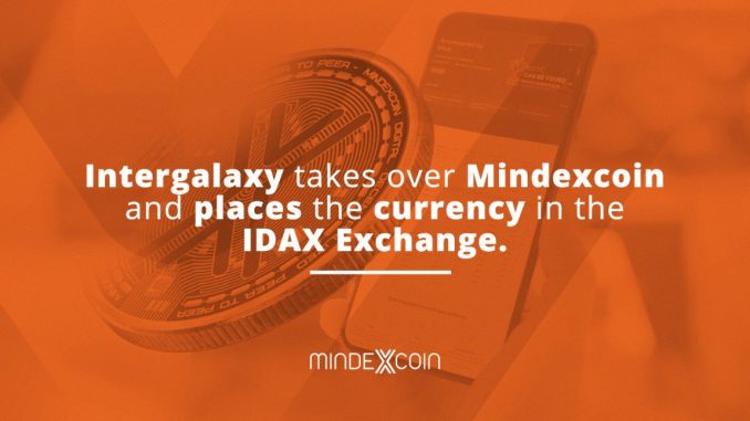 Intergalaxy takes over Mindexcoin and places the currency in the IDAX ...