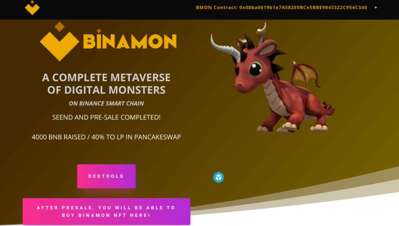 Binamon’s Monster Metaverse Tops ERC-721 Transactions on Binance Smart ...