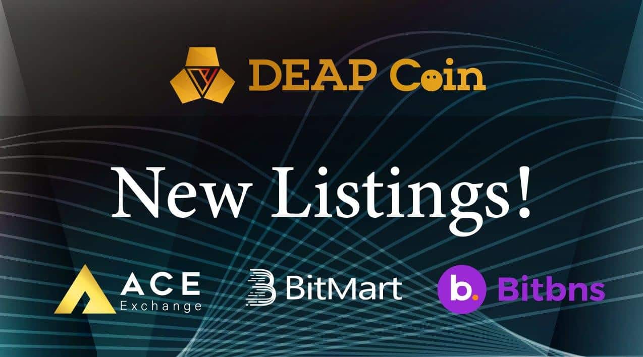 DEA’s DEAPcoin To Be Listed In Leading Crypto Exchanges Including ACE ...