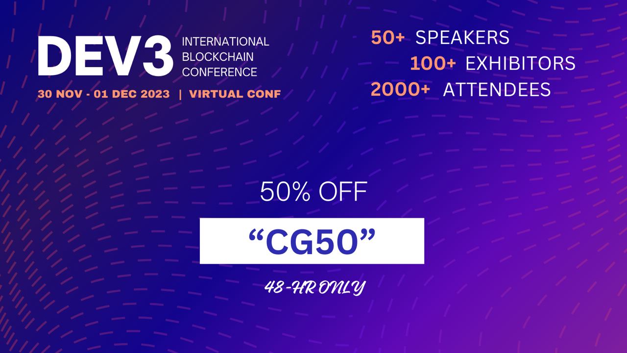 DEV3 INTERNATIONAL BLOCKCHAIN AND AI CONFERENCE | CoinGape