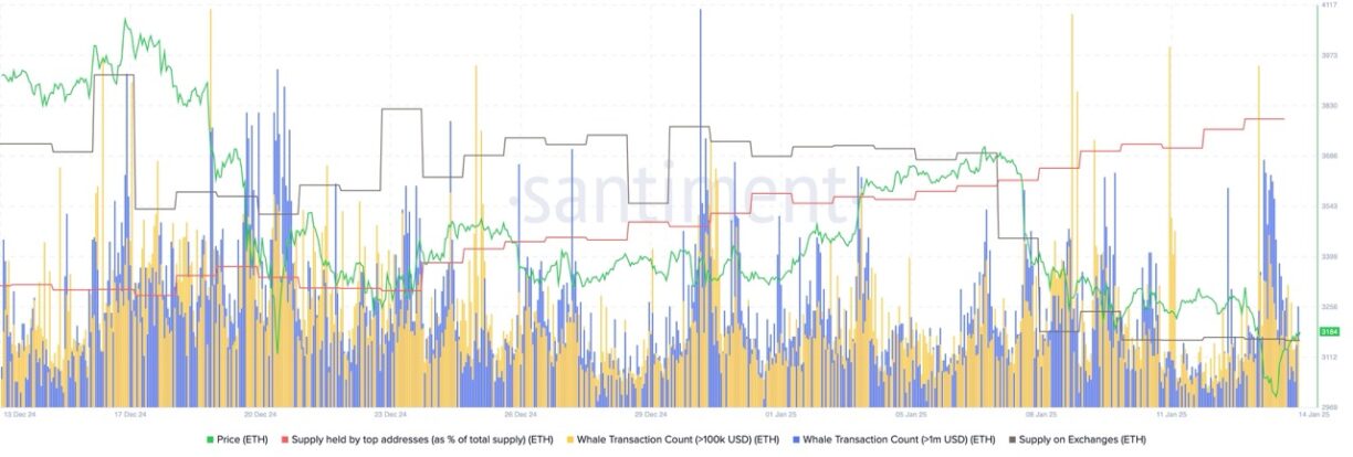 Ethereum Whales Buy 1 Million ETH As Price Dips Below $3,000
