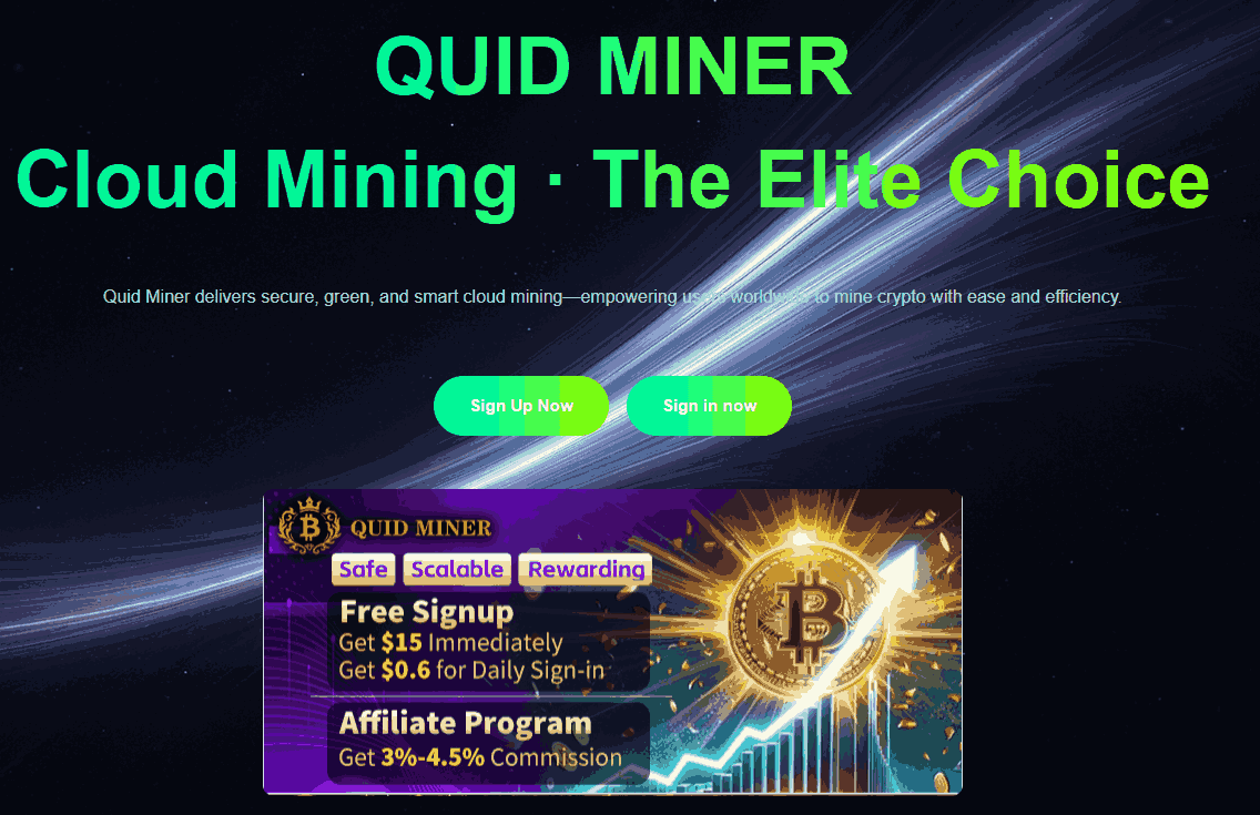 Join Quid Miner for zero-cost cloud mining and earn $3,777 a day! | CoinGape