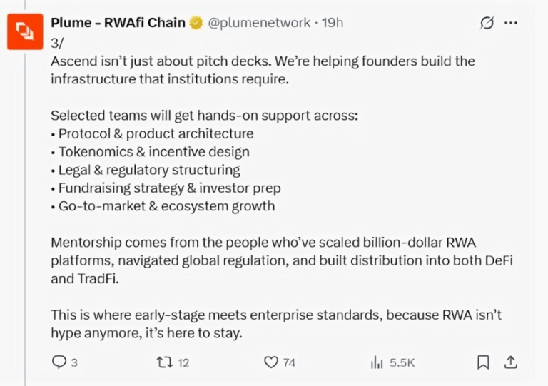 Galaxy-Backed Plume To Support RWA Startups, Launches $500K Accelerator