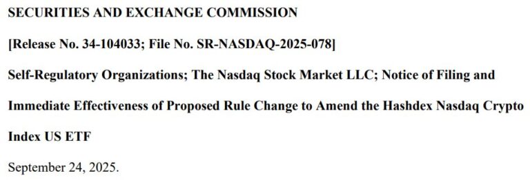 Crypto ETF Update: Hashdex Index ETF Approved by SEC to Include XRP, SOL