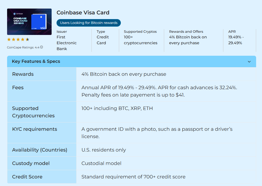 6 Options for Your First Crypto Credit/Debit Card